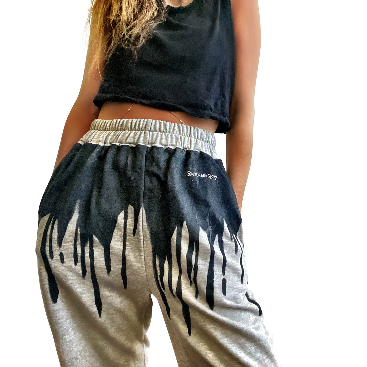 'DRIP DRIP' PAINTED SWEATPANT